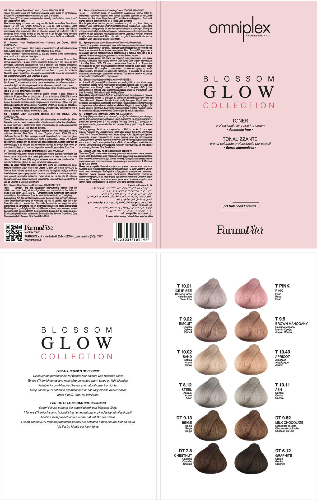 Omni Blossom Glow Colour Chart — AR Distributors